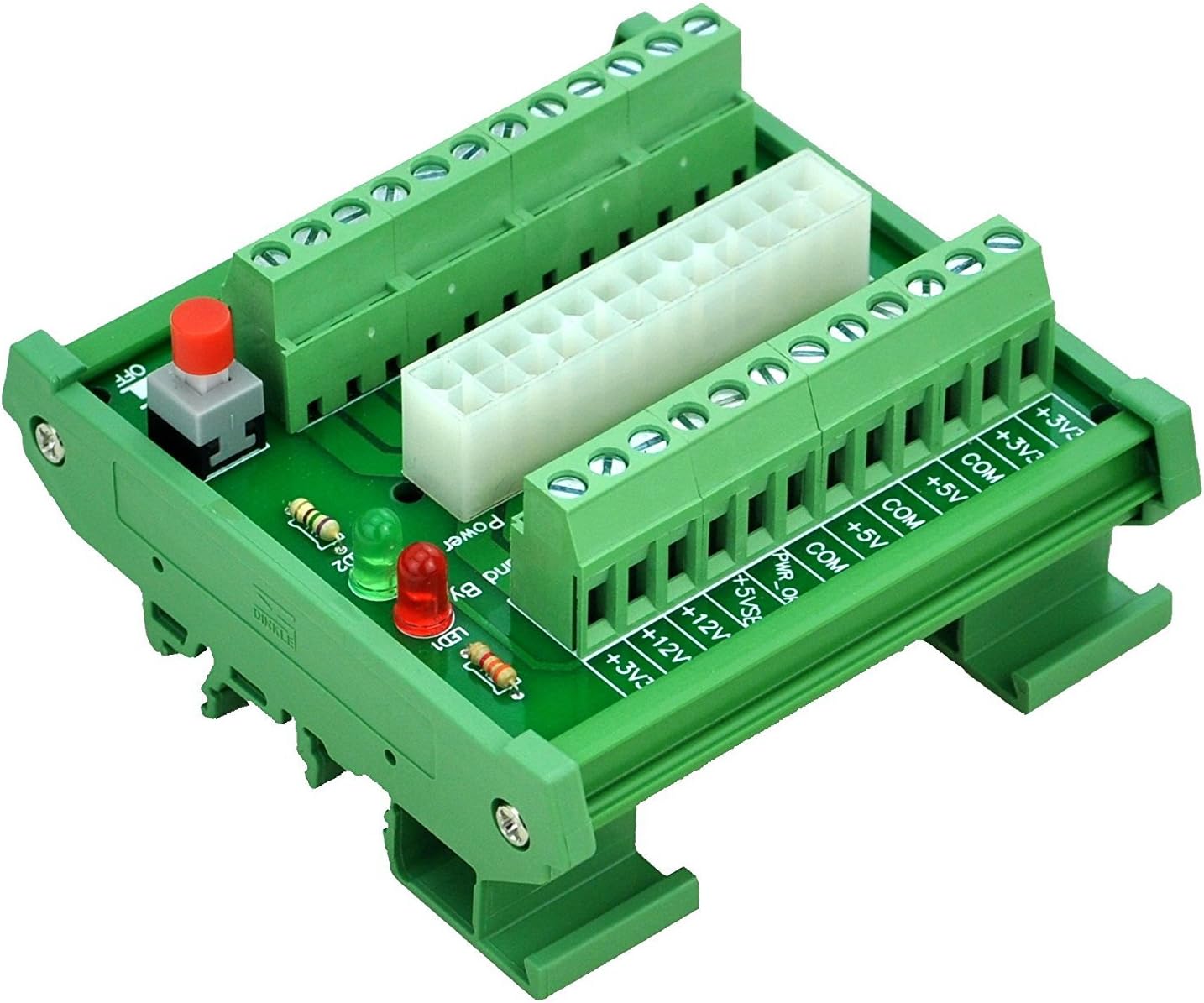 Electronics-Salon DIN Rail Mount 24/20-pins ATX DC Power Supply ...