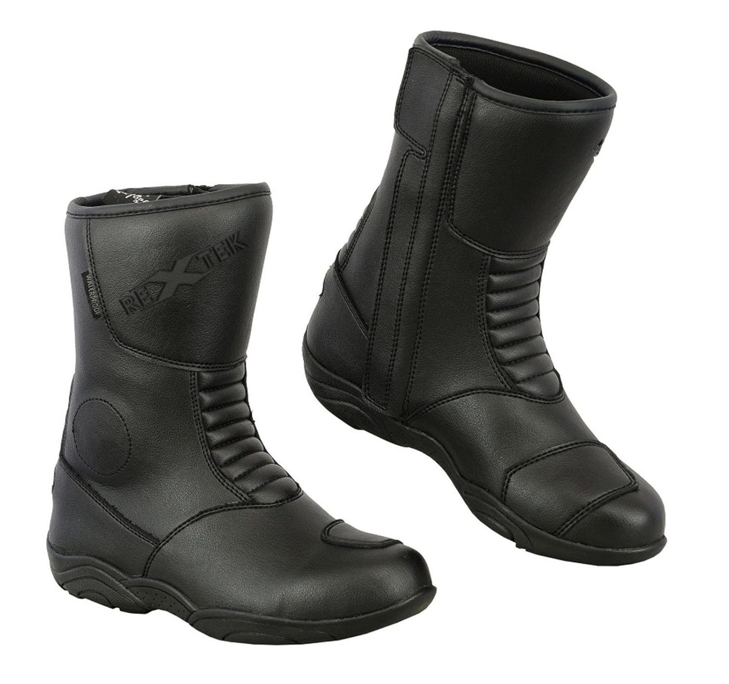 PROFIRST Storm - 100% Leather High Ankle Mens Motorbike Armoured Boots ...