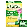 Debrox Ear Wax Removal Kit, Bulb Syringe & 0.5 Fl Oz Ear Wax Removal ...
