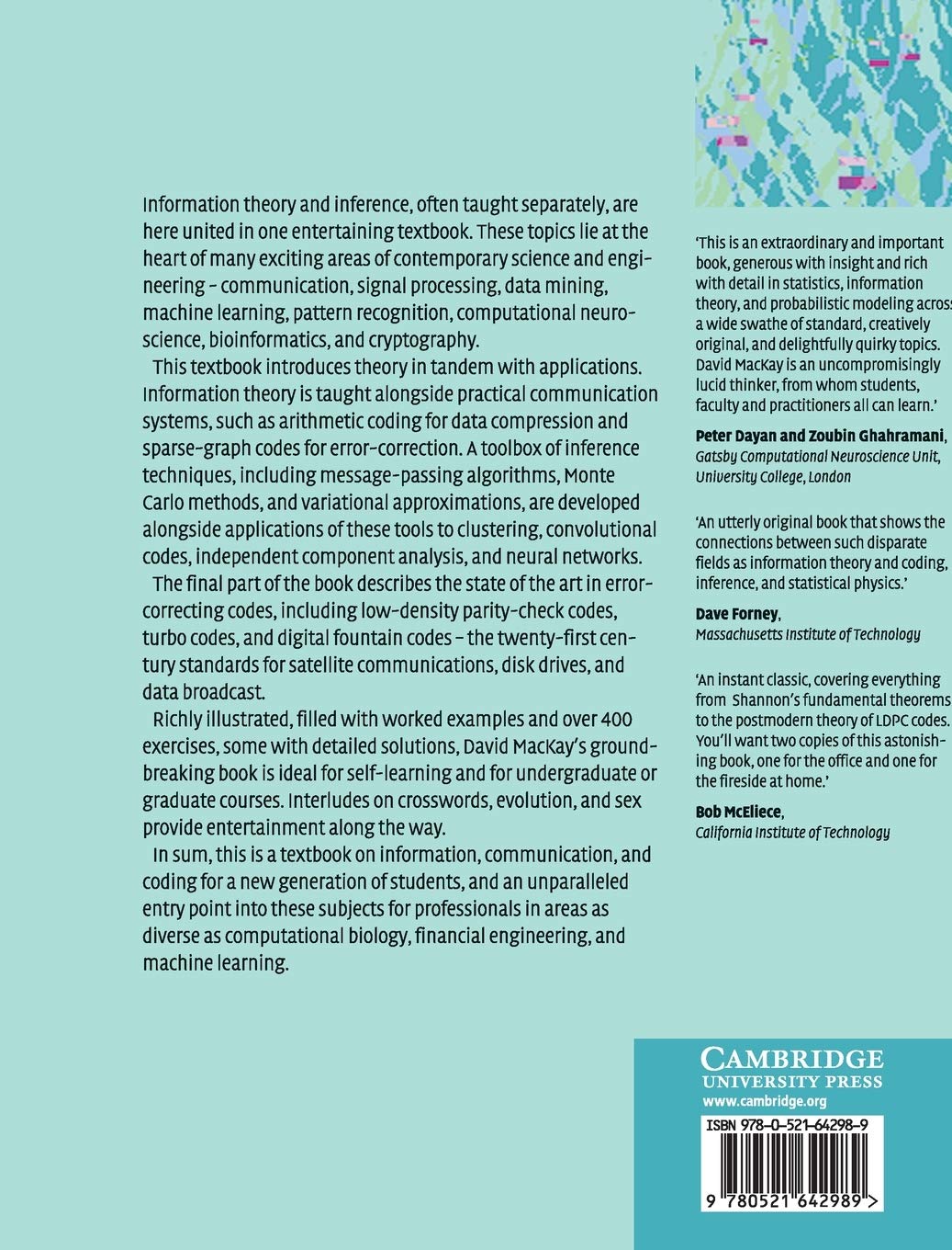 information theory inference and learning algorithms pdf