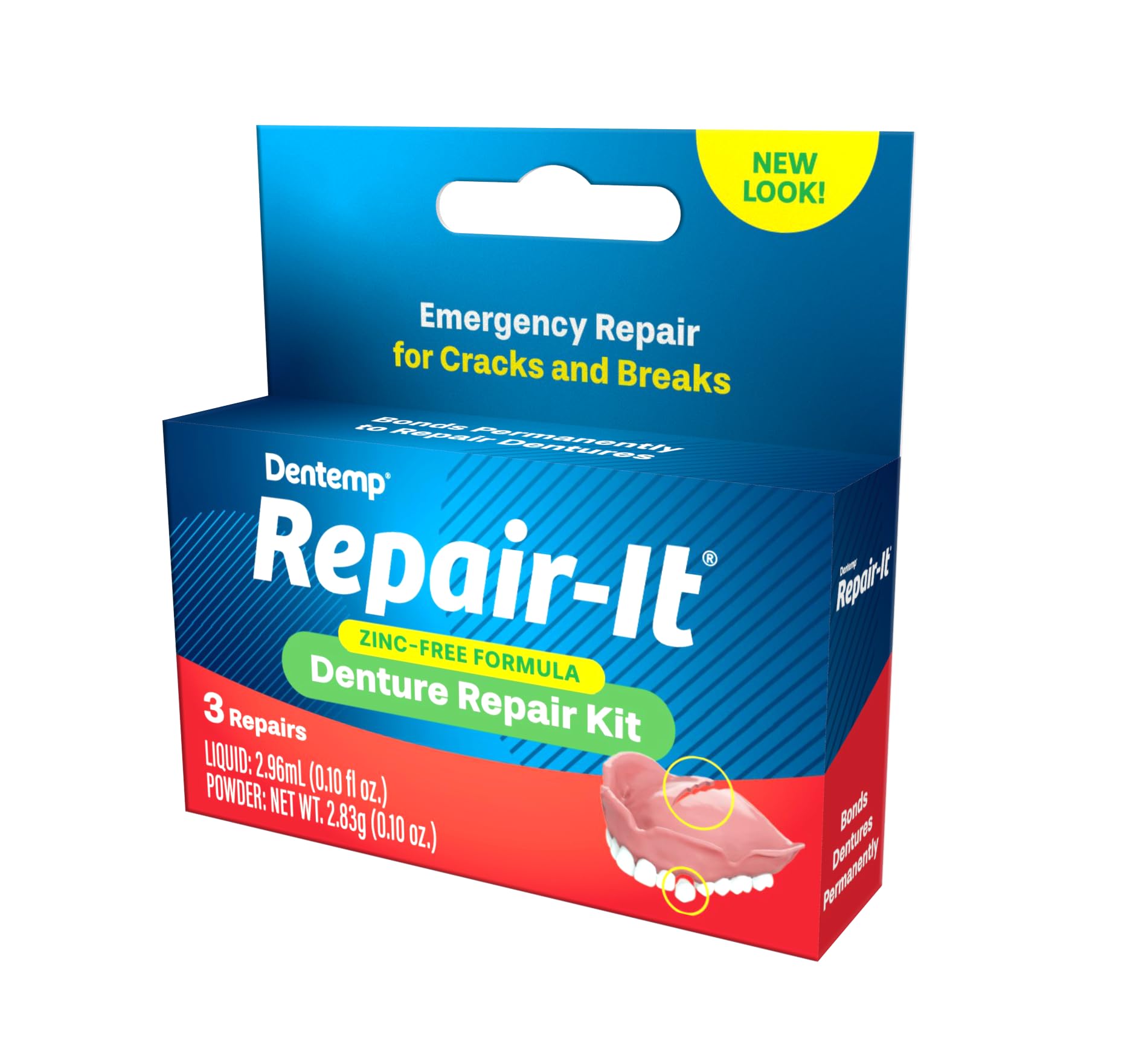 Dentemp Repair Kit - Repair-It Advanced Formula Denture Repair Kit ...