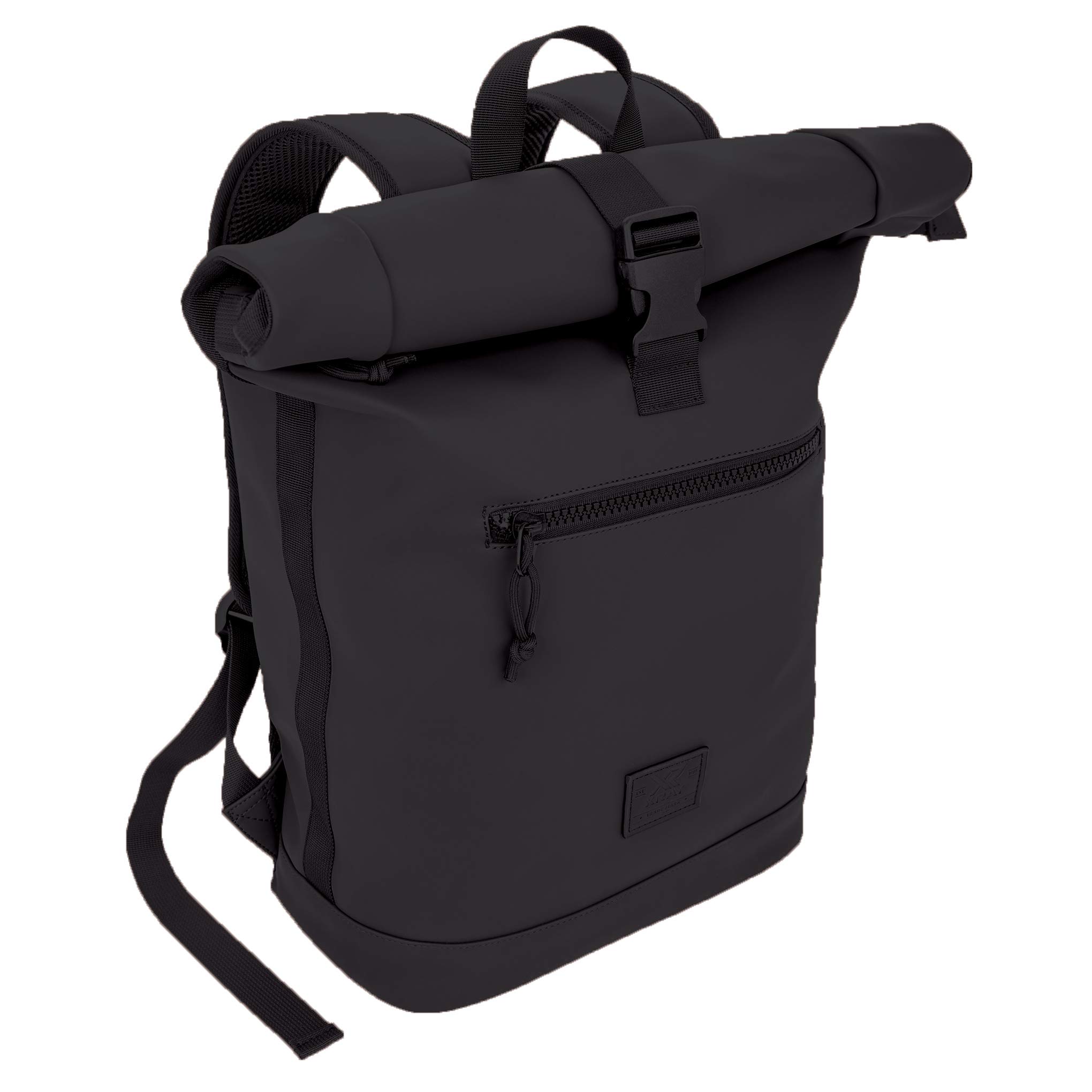 Mua X RAY Roll Top Laptop Backpack for Men Women, PU Leather Expandable ...