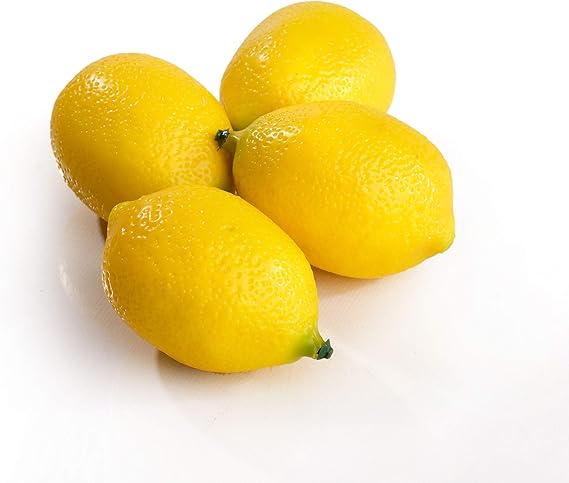 Best Artificial 4 Small Lemons Fruit: Amazon.co.uk: Kitchen & Home
