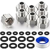 Amazon.com: 4 PCS brass Water Line Adapter, Pipe Fittings in 1/2 ...