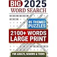 2100+ Words, Large Print Word Search Puzzles: Themed Wordfind Puzzle ...