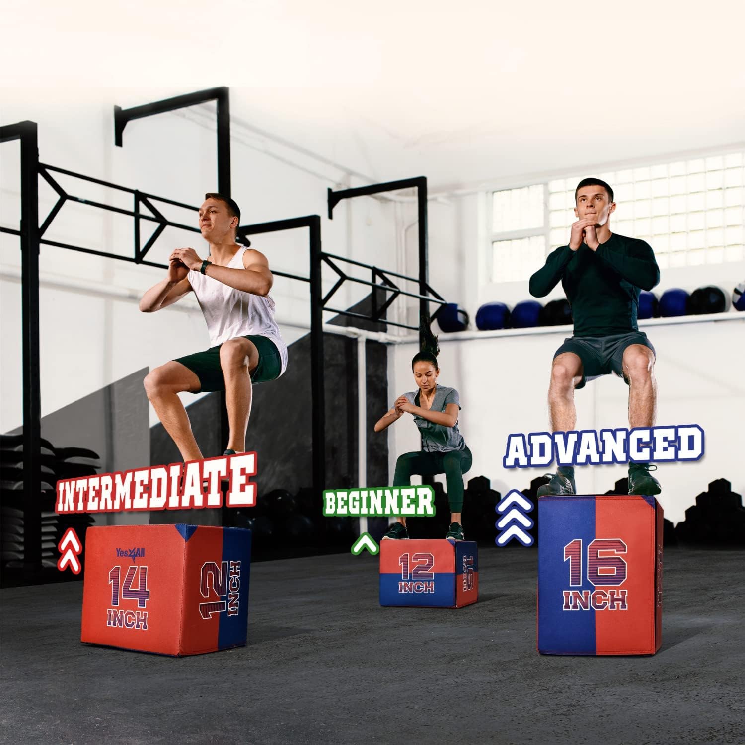 Mua Yes4All 3-in-1 Soft-Padded Plyo Box With Wooden Core, Non-Slip ...