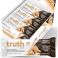 Amazon.com: Truth Bar Dark Chocolate Peanut Butter Crunch Prebiotic ...