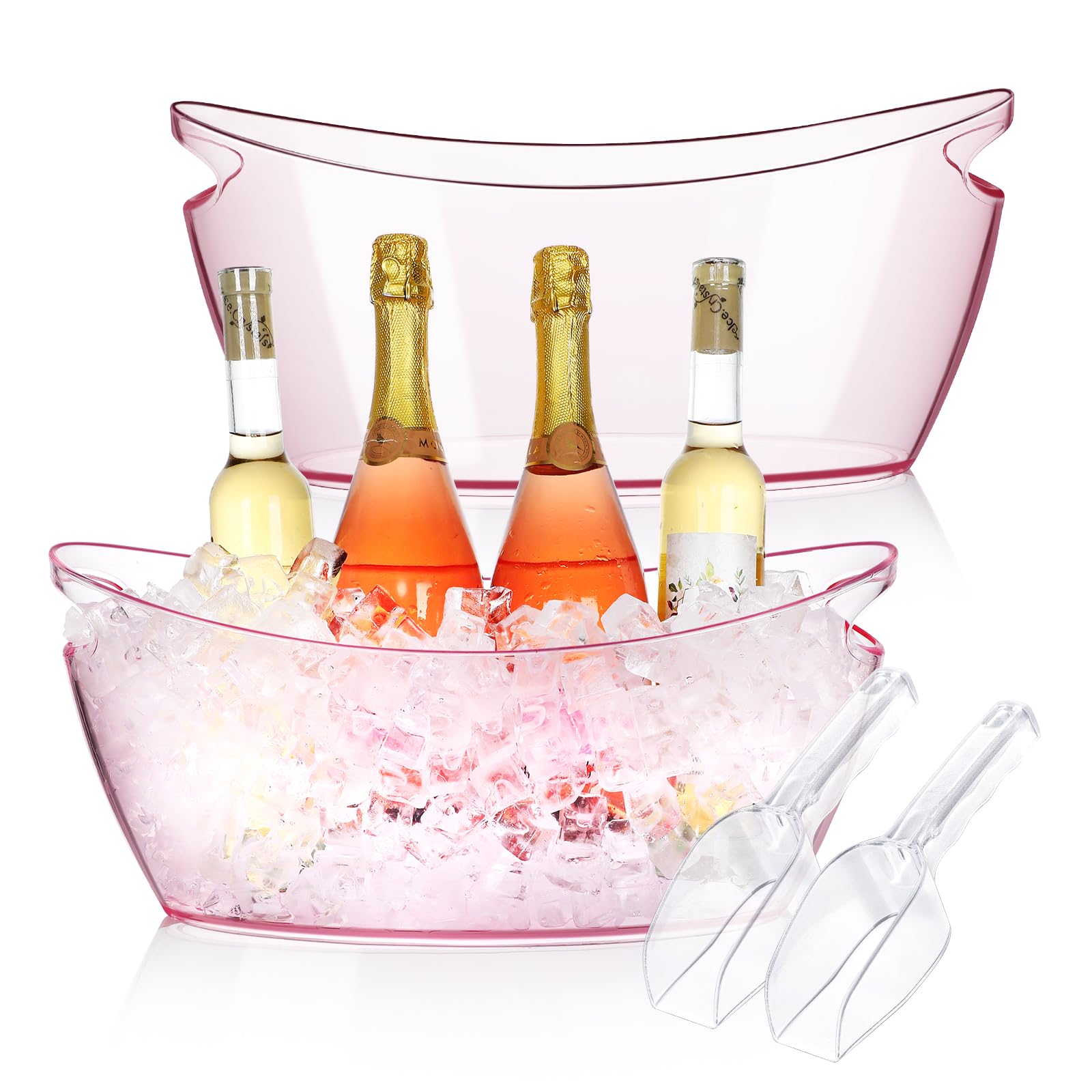 Mua Ice Buckets for Parties, 2 PCS Acrylic Champagne Beverage with 2 ...