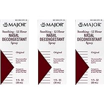 Nasal Decongestant Spray, Fl Oz Each (3, Or 12 Pack) By