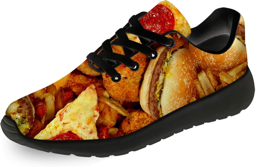 Amazon.com | Hamburger Shoes Mens Womens Running Sneakers Jogging Shoes ...