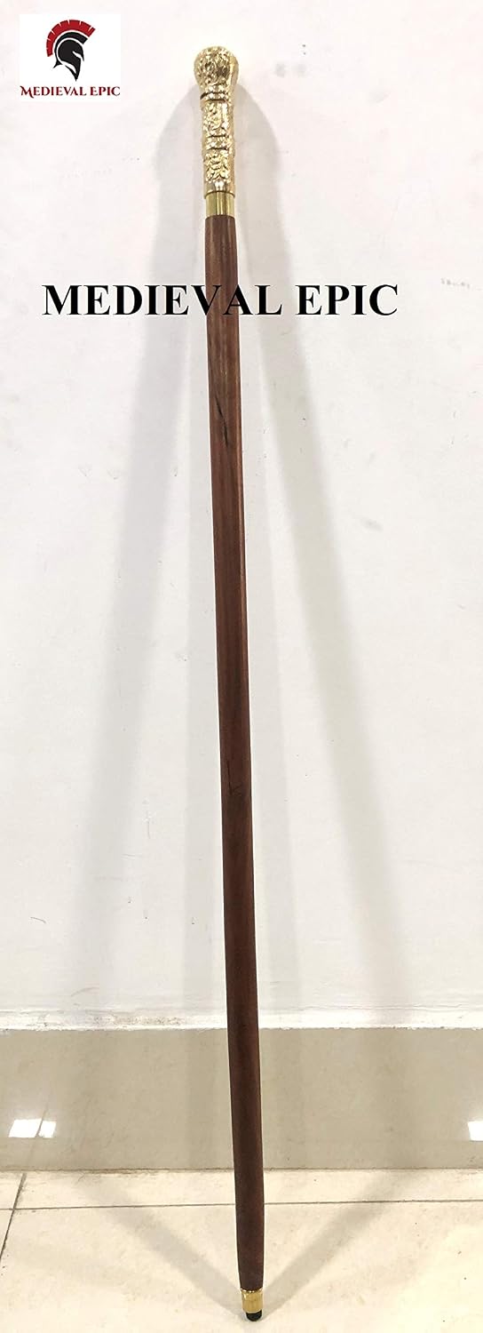 Medieval Epic Brass Walking Stick Maritime Vintage Style Designer ...