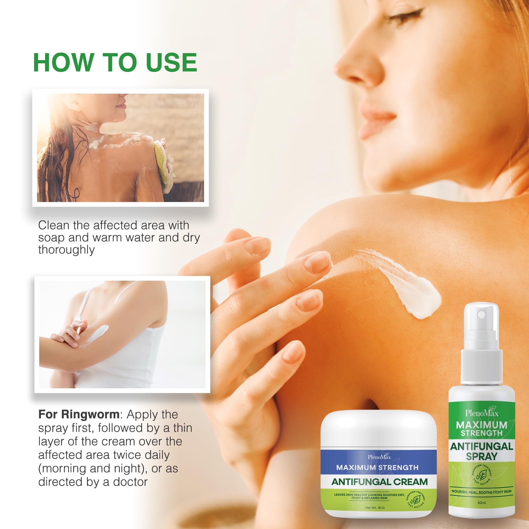 Mua PLENO Ringworm Treatment for Humans: Antifungal Spray for Jock Itch ...