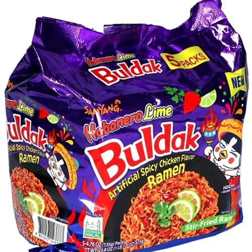 Samyang Habanero Lime Flavor Buldak Ramen Pack of 5 in Kenya | Whizz Noodle