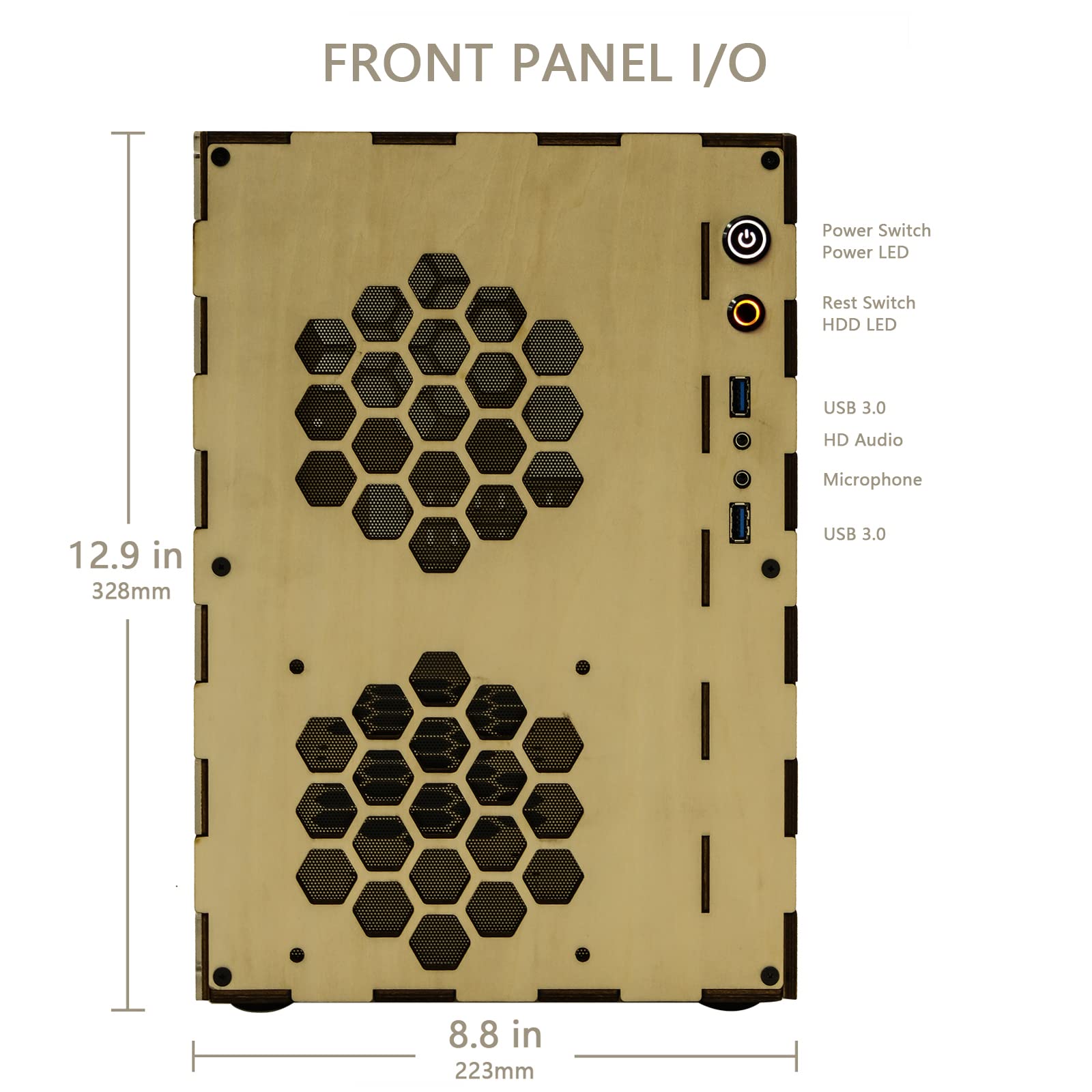 Mua CYBERWOOD Mirco ATX PC Case, Mini Tower Computer Case with Acrylic ...