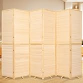 Amazon.com: JVVMNJLK 6 Panel Bamboo Room Divider, 6 FT Tall Folding ...