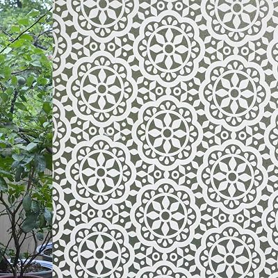 VSUDO Circle Flower Pattern Privacy Window Film Nepal | Ubuy