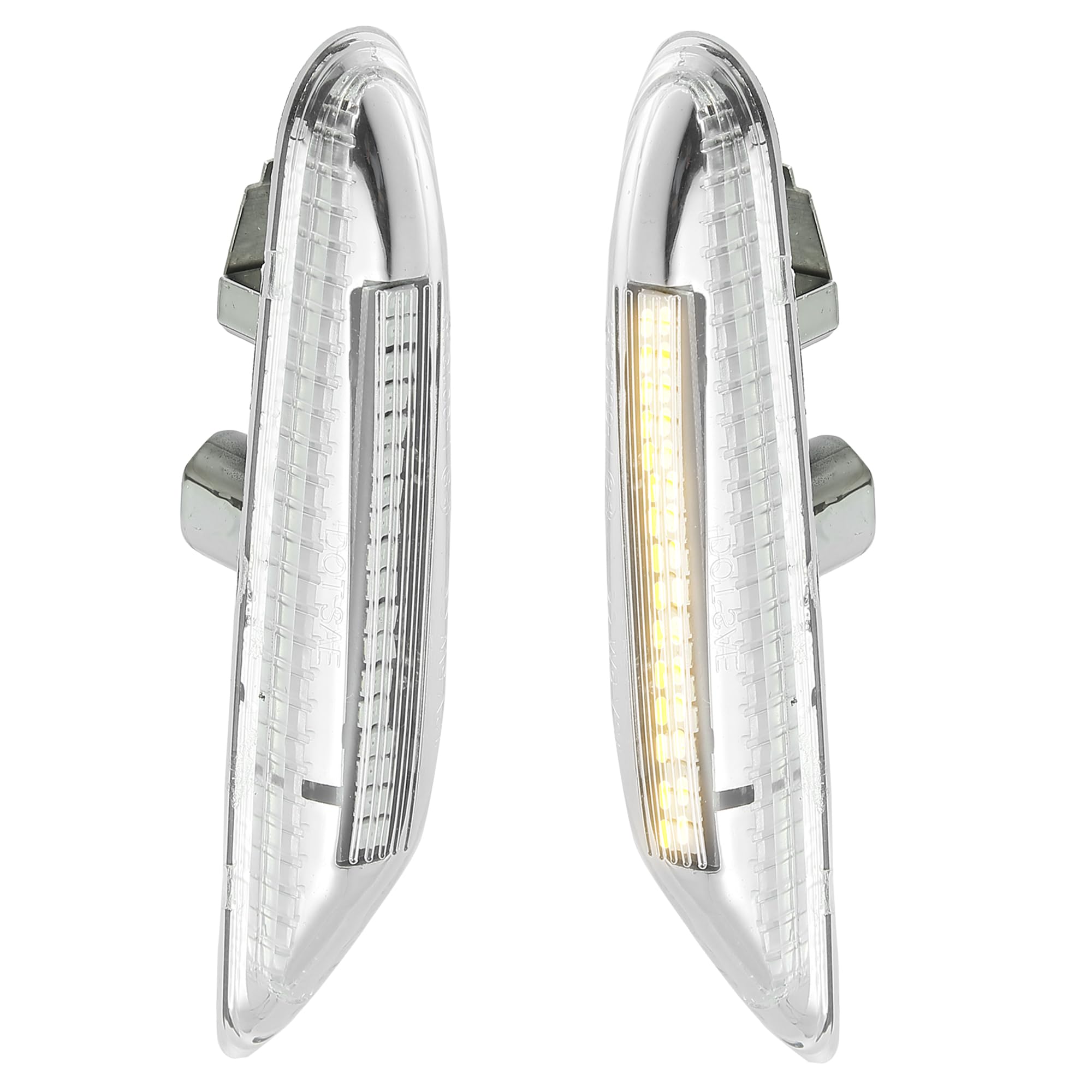 X AUTOHAUX Pair Full LED Front Fender Side Marker Turn Signal Lights ...