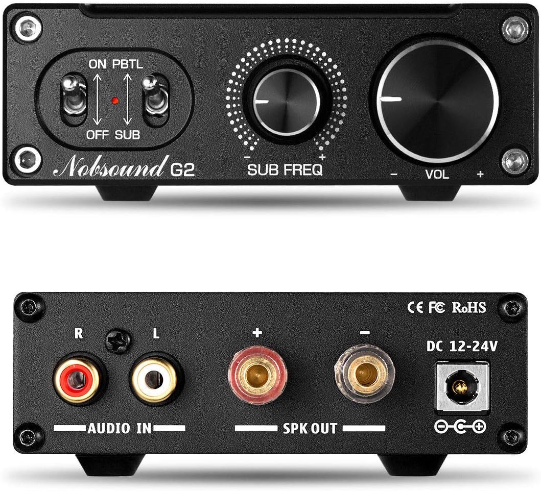 Nobsound G2 100 watt Subwoofer Amp & Mono Amp Switchable; Home Sub Bass ...