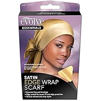 Amazon.com : Firstline Evolve Satin Edge Wrap Scarf, Black : Beauty ...