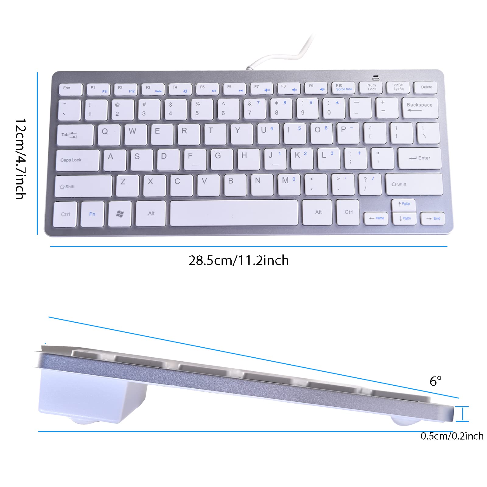 Mua 2021 Upgraded PC Computer Laptop Mini USB Wired Keyboard for Mac ...