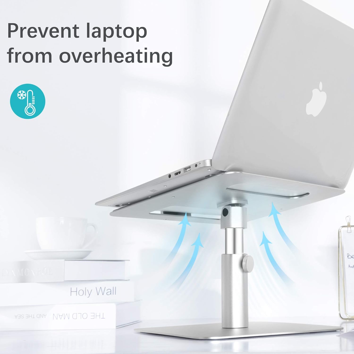 Adjustable Laptop Stand MOOJAY Rotatable Laptop Riser, Suitable for 11 ...