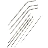 Amazon.com | 4 Bend Stainless Steel Straws Extra LONG fits 30 oz & 20 ...