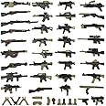 Amazon.com: Custom Military Guns Pack, Army Weapons and Accessories Toy ...