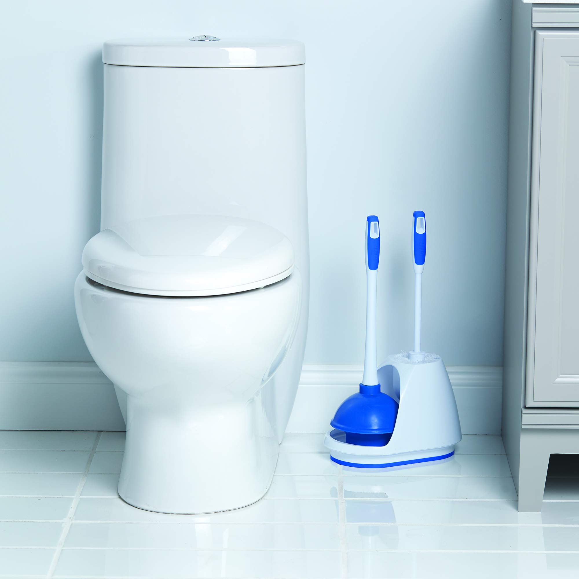 Mr. Clean 440436 Turbo Plunger and Bowl Brush Caddy Set