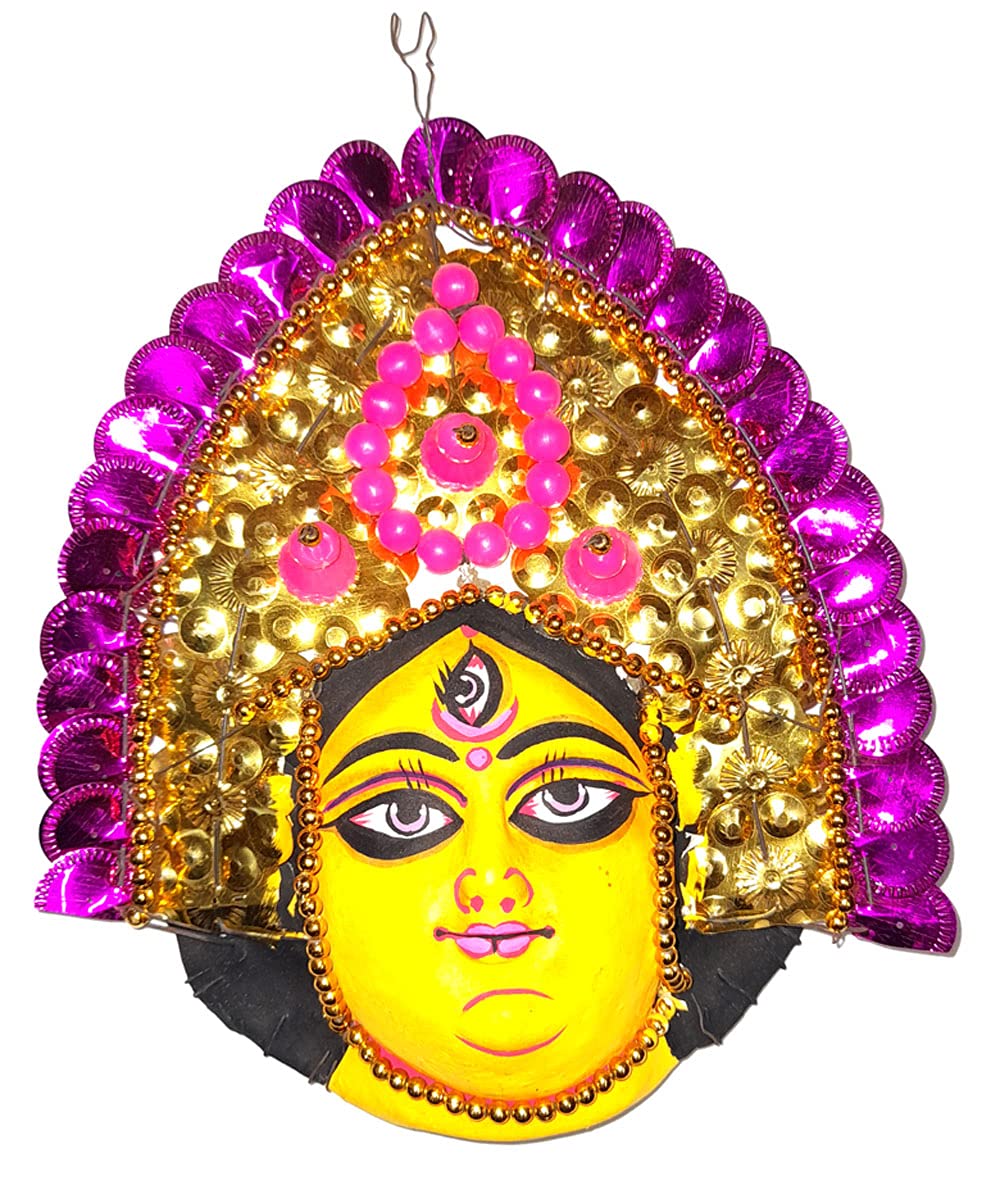 Buy JISNA COLLECTIONS® 9 Inches Chhau Mask/Wall Mask/Mask/Paper Mask ...