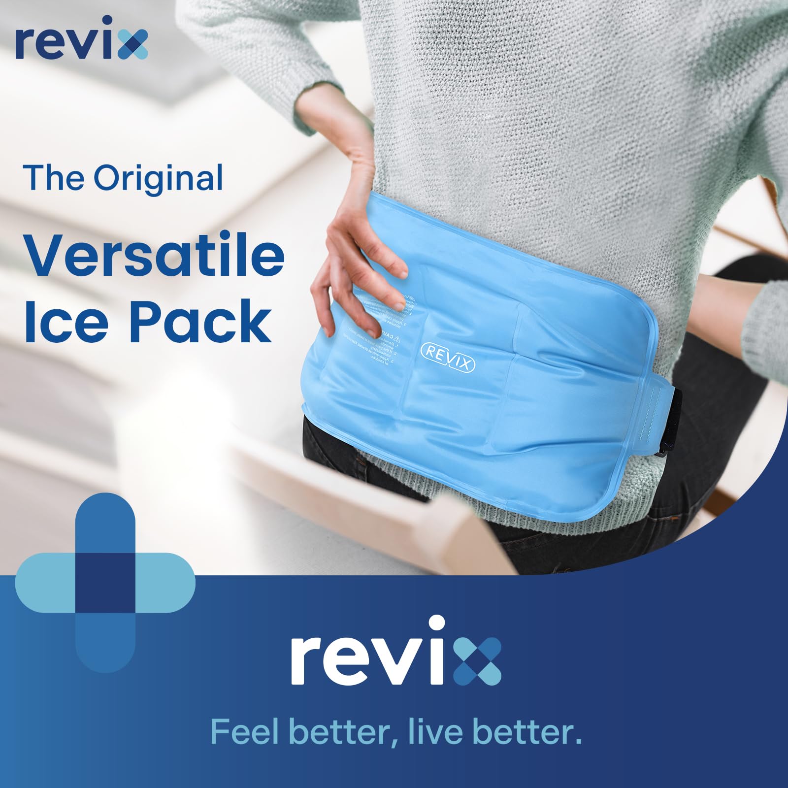Mua REVIX Gel Ice Pack for Back Discomfort Relief, Soft Plush Lining ...