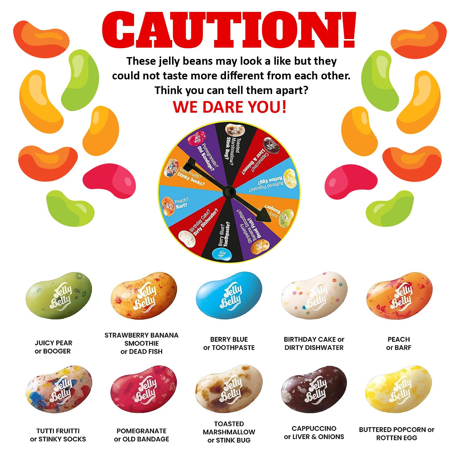 Mua Jelly Belly Bean Boozled Candy Spinner Tin NEW EDITION + 5 R.U.S ...