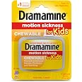 Amazon.com: Dramamine Motion Sickness for Kids, Chewable, Dye Free ...