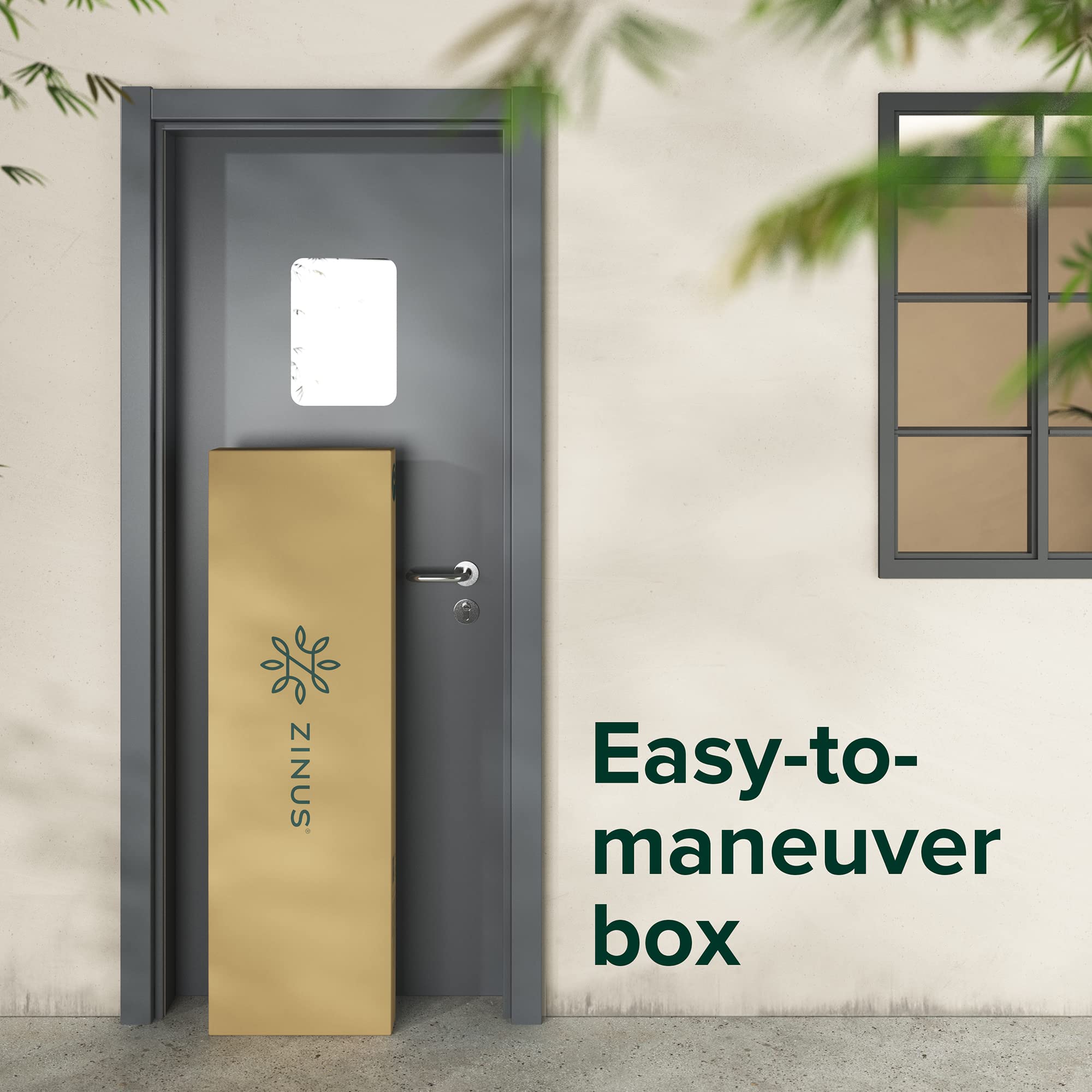 Mua ZINUS Kai Bamboo and Metal Platform Bed Frame with Headboard, No Box Spring Needed, Easy ...