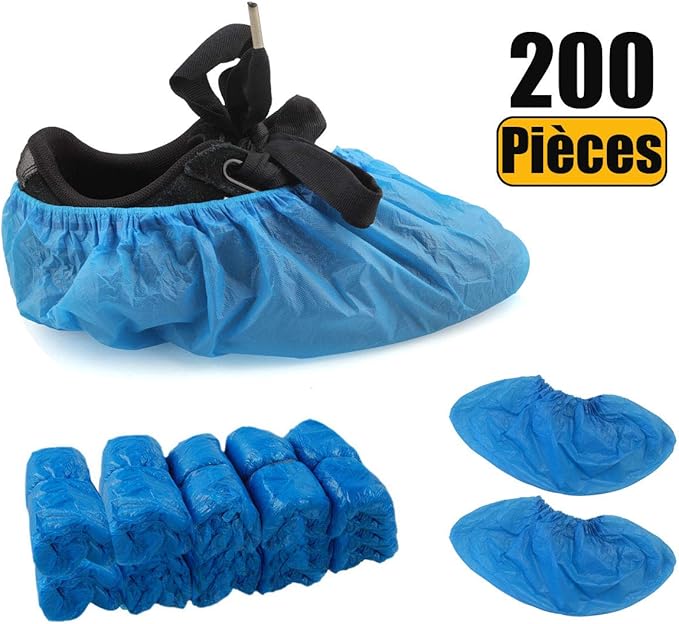 STARVAST 200Pcs Surchaussures Jetables, Couvre Chaussure Jetable ...