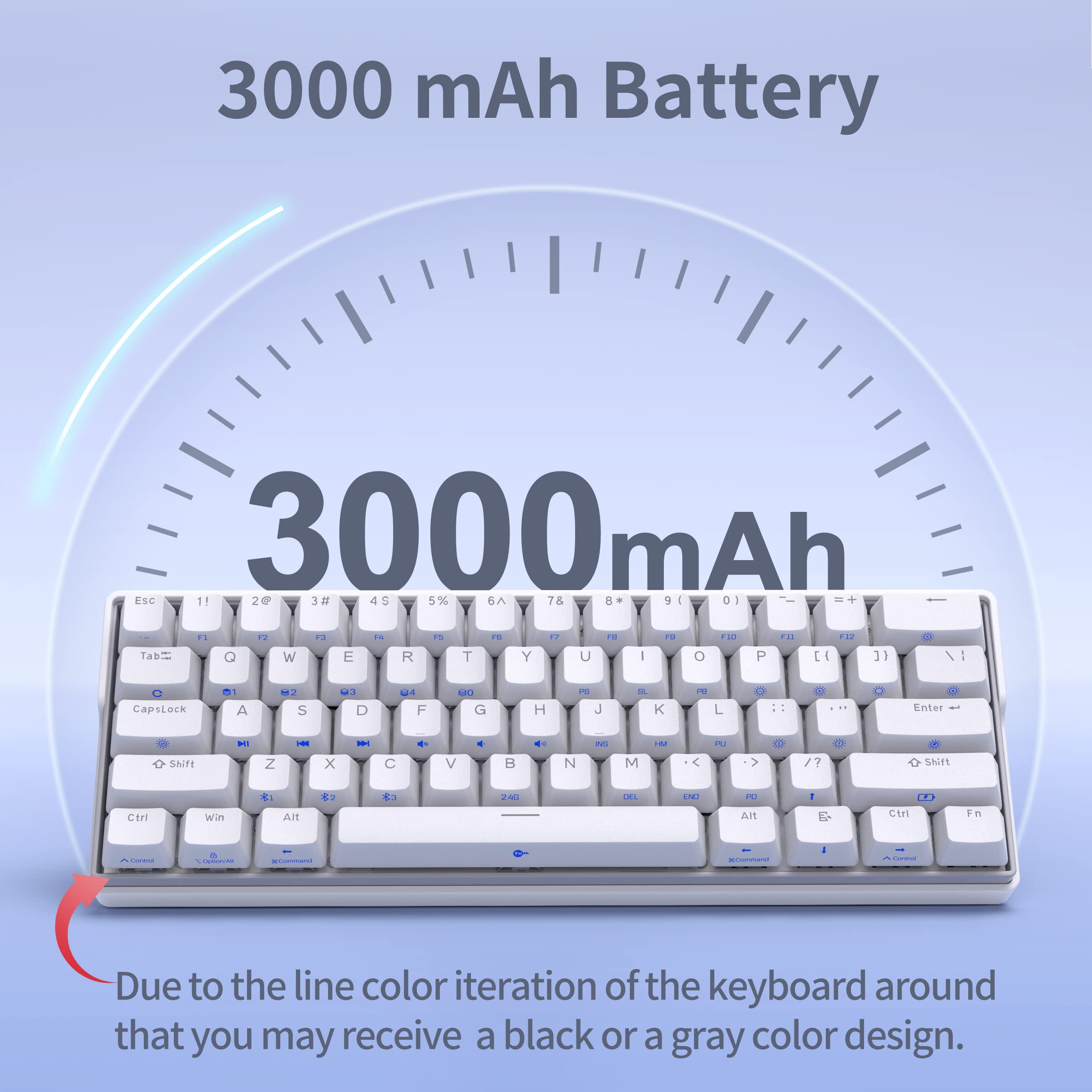 Mua KEMOVE Snowfox DK61 60% Wireless Mechanical Gaming Keyboard, 2.4G ...