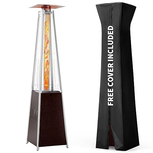 Pamapic Patio Heater, 48,000 BTU Pyramid Flame Outdoor Heater with ...