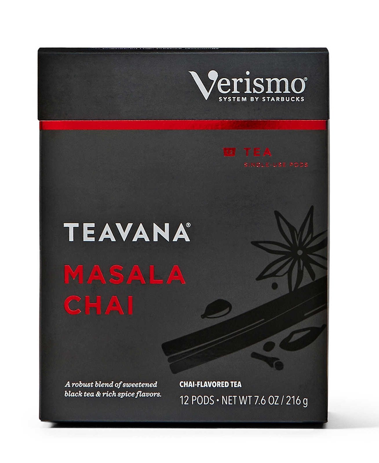Starbucks Verismo Teavana Masala Chai Tea Pods (48 Servings) | Koalat cafe