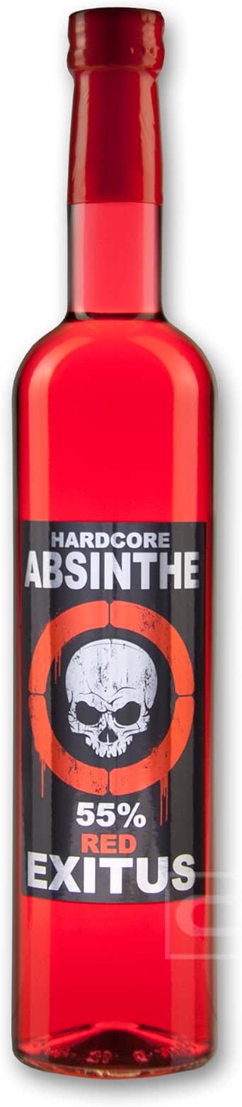Absenta superior Hardcore"Exitus rojo" - 50 cl - 55% vol. Alc.: Amazon ...