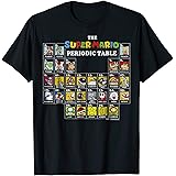 Amazon.com: Nintendo Super Mario Periodic Table Graphic T-Shirt T-Shirt ...