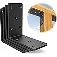 Amazon.com: 5x5“ Heavy Duty Shelf Brackets，L Brackets for Shelves Fence ...