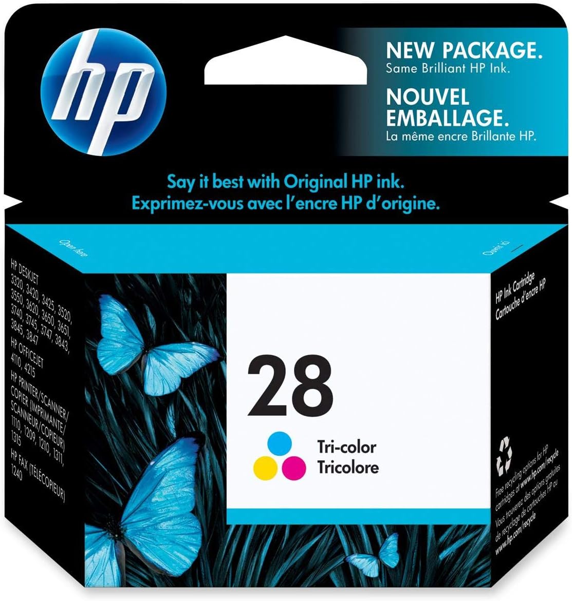 Hp Hewlett Packard Ink Inkjet colour print cartridge No. 28 C8728A in ...