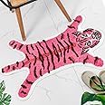 Amazon.com: Funny Tiger Bath Mat for Bathroom, Cute Pink Tiger Cartoon ...