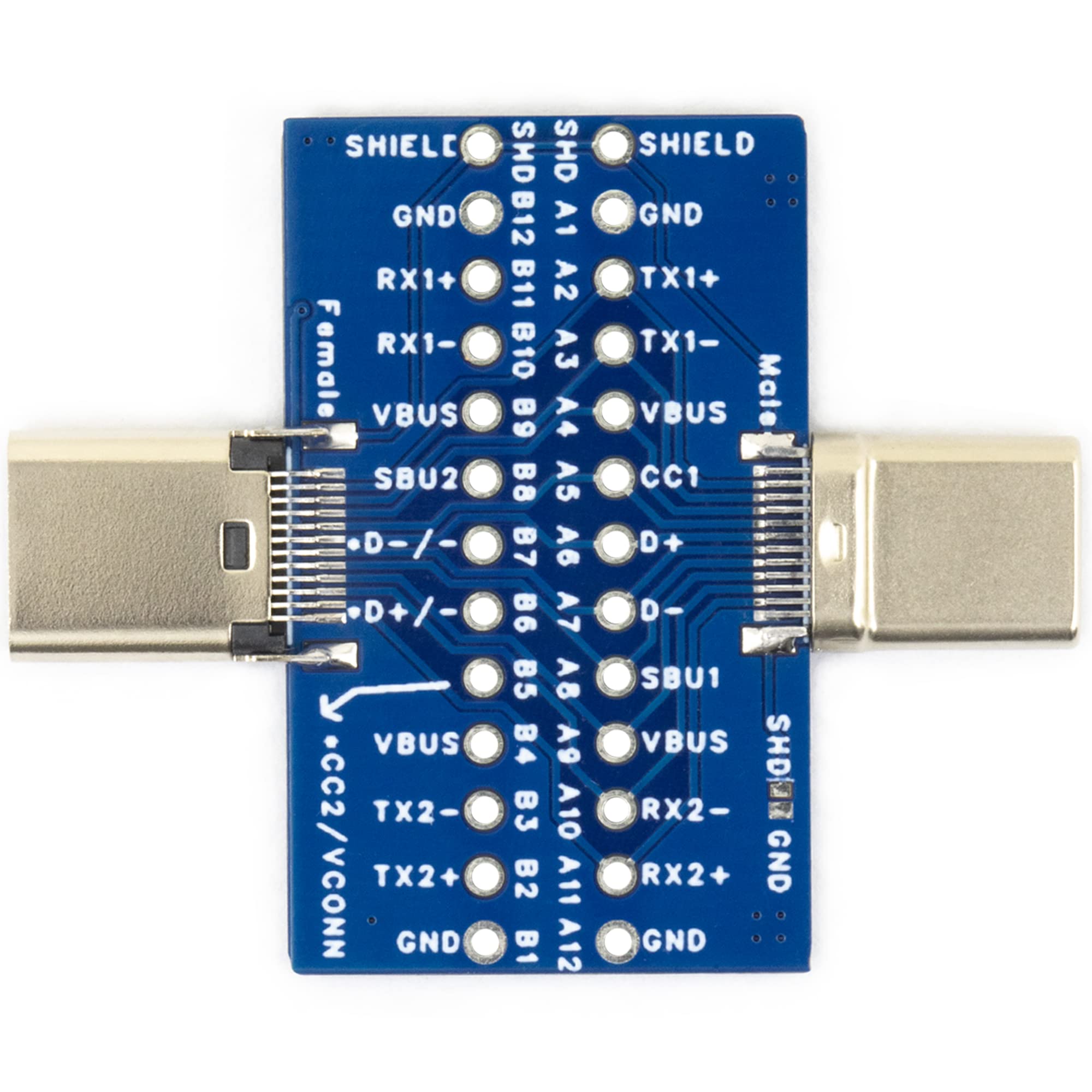 Mua USB Type C Breakout Board Male to Female Test Board 0.1" Pitch ...