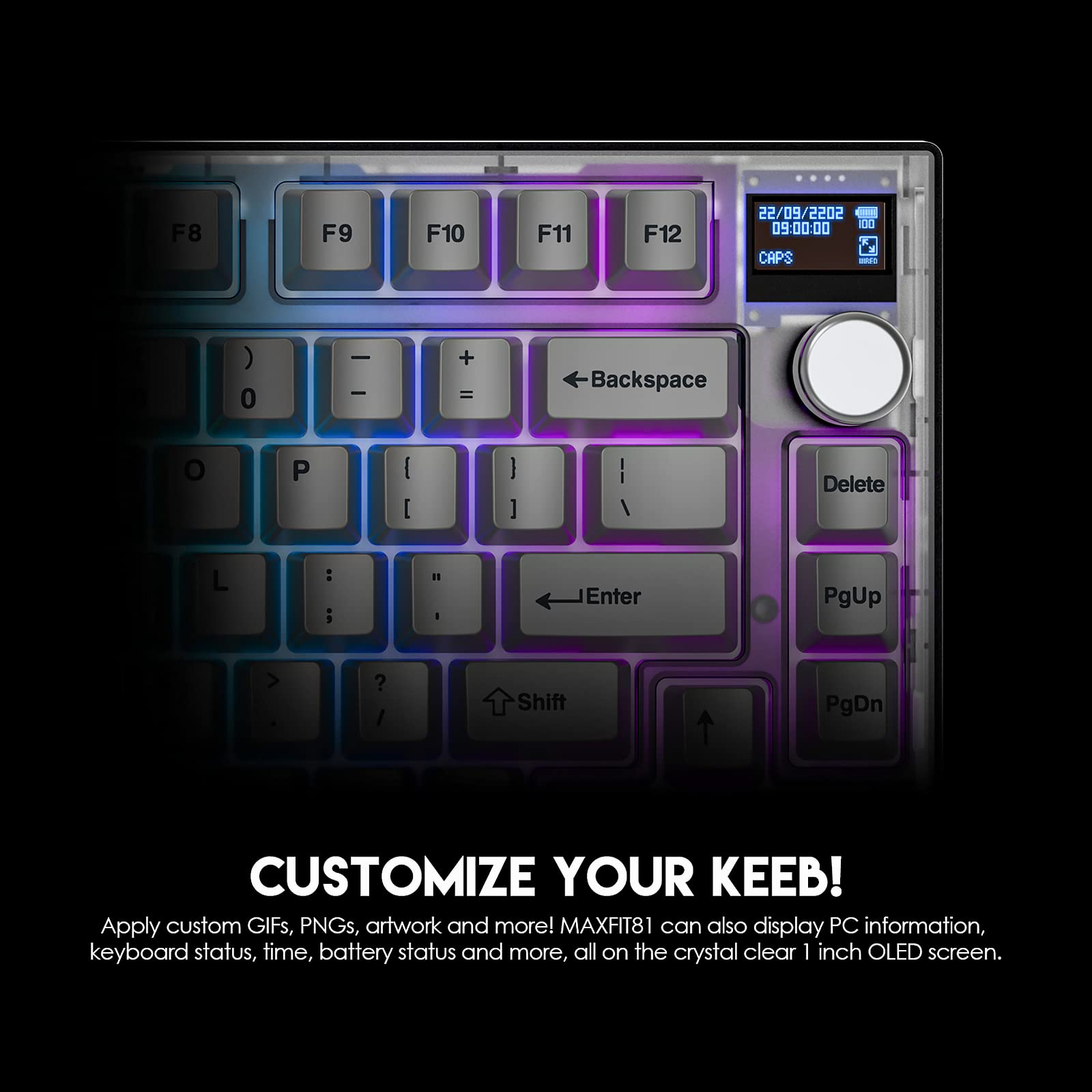 Mua FANTECH MAXFIT81 Wireless Mechanical Keyboard PBT Keycaps RGB 75% ...