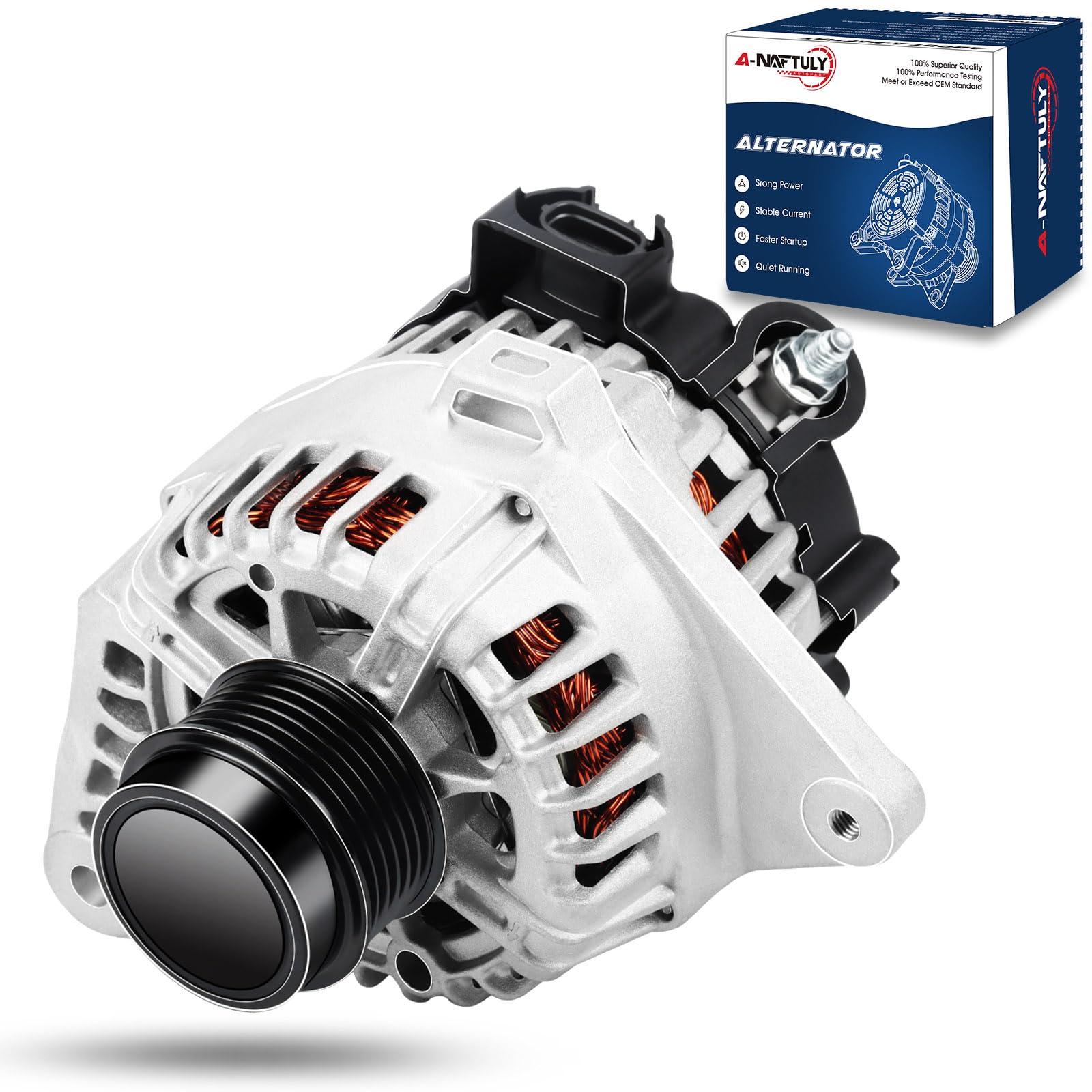 A-NAFTULY Alternator Fits for Hyundai Elantra 2011-2017, Elantra GT 2013-2017, Elantra Coupe ...