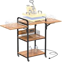 Amazon.com: 20 Inch Heat Press Table with 2 Outlet and 2 USB Ports, 3 ...