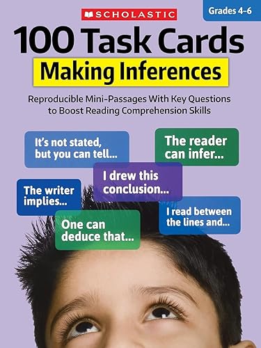 100 Task Cards: Making Inferences: Reproducible Mini-Passages With Key ...