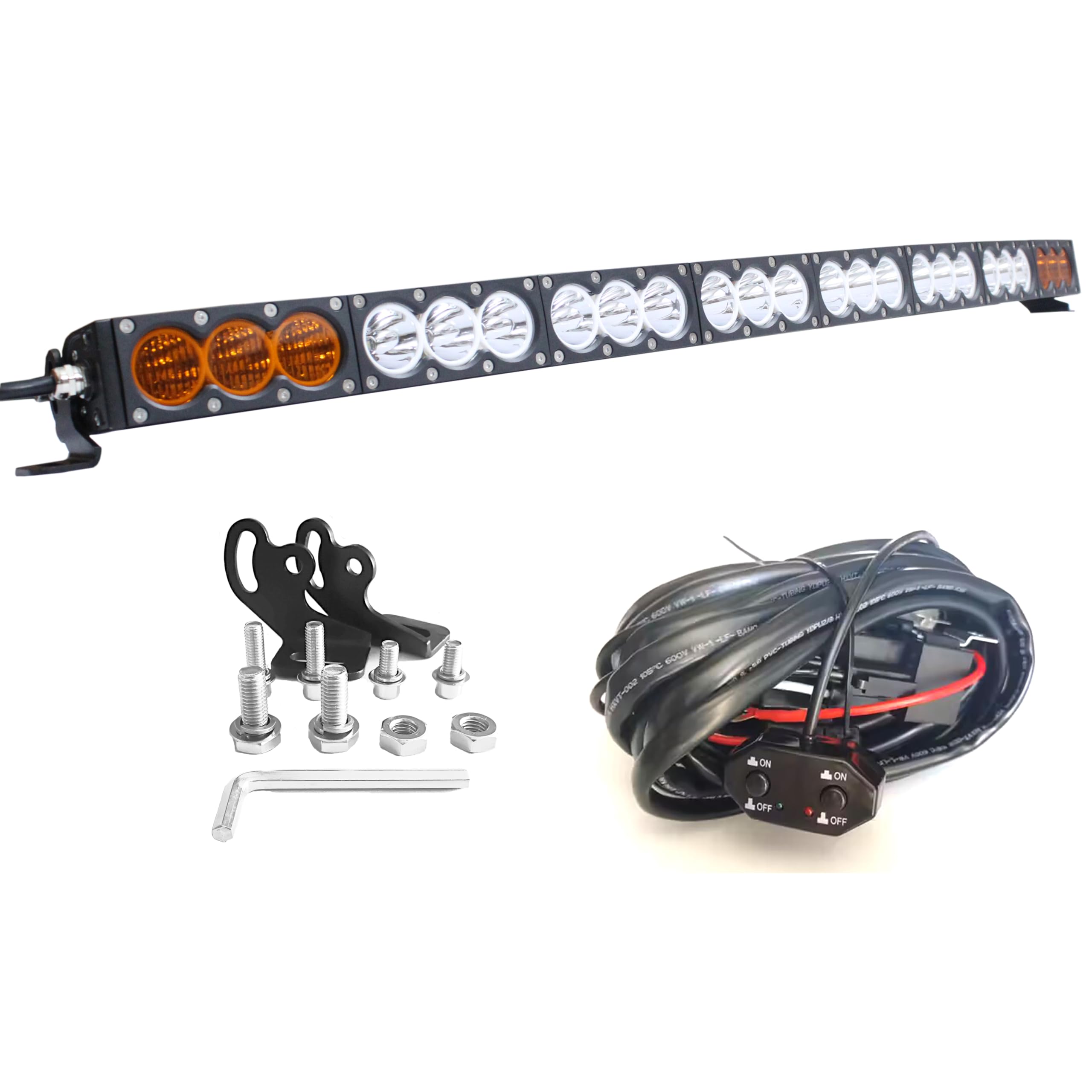 Hevy Duty led bar 43 Inch Curved Led Work Light 240W 10w LEDs Offroad ...