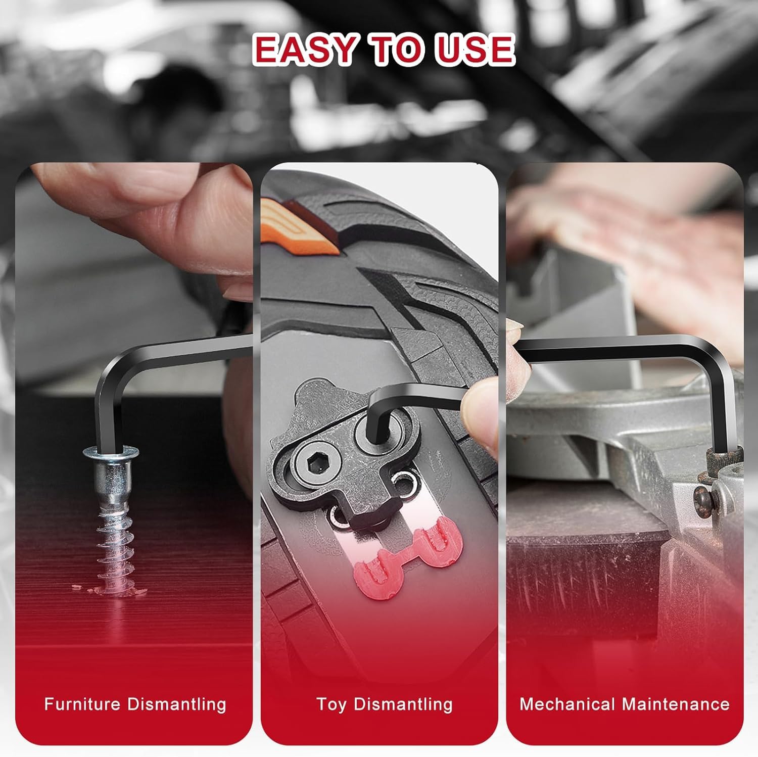 Mua RVOGJP 30-Piece Premium Hex Key Allen Wrench Set, SAE and Metric Assortment, L Shape, Chrome ...