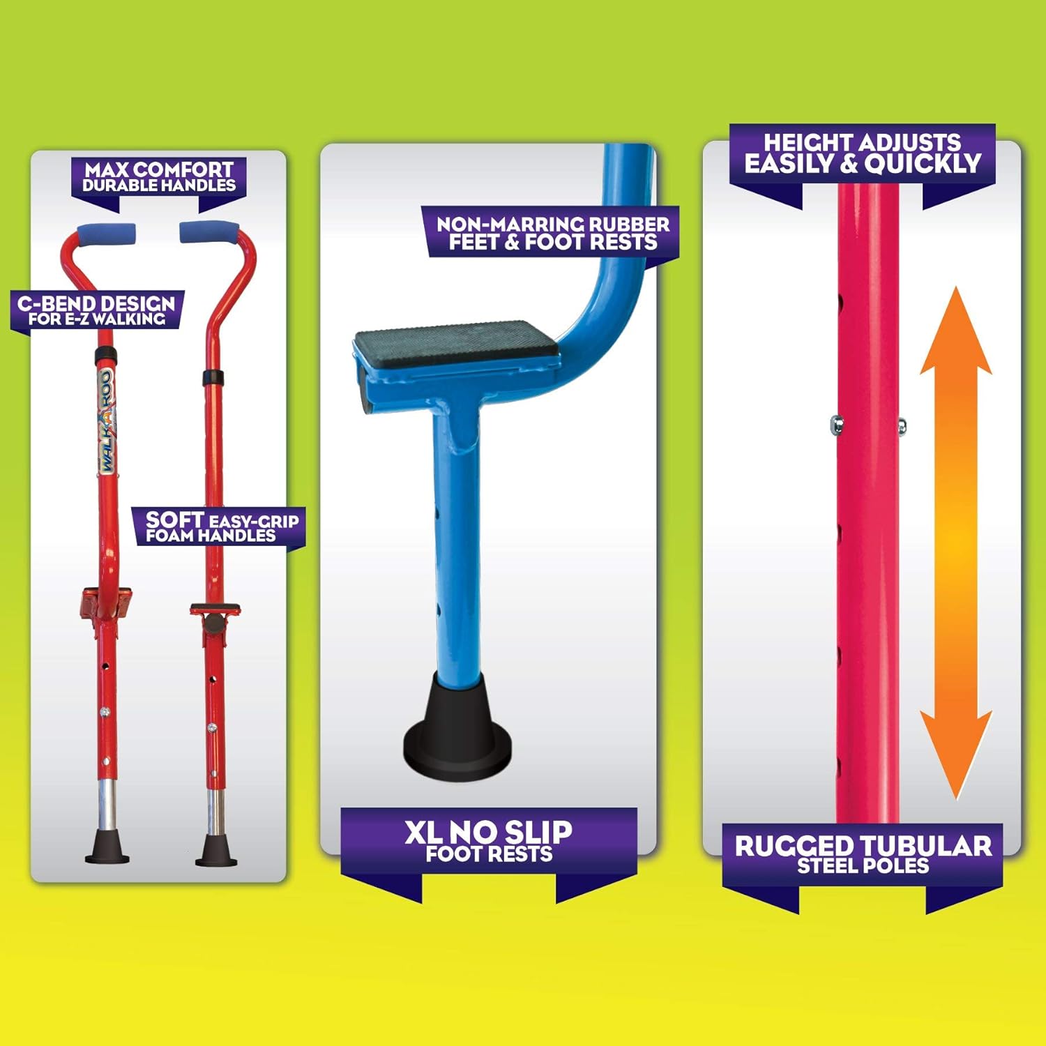 GeoSpace Original Walkaroo ‘Wee’ Balance Stilts with Adjustable Height ...